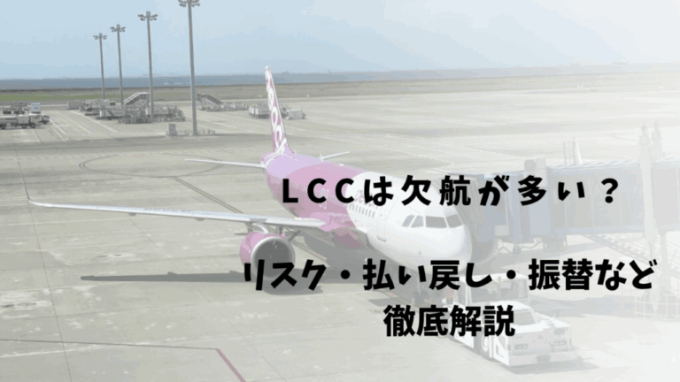 LCCは欠航が多い？リスク・払い戻し・振替や注意点など徹底解説 | Banzokuの鳥&旅ブログ